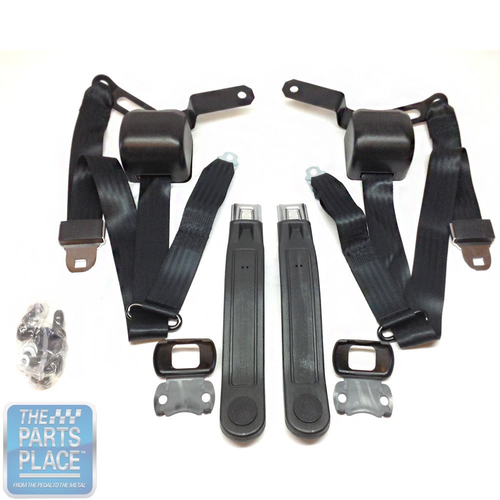 70-73 GM F Body 3-Point Retractable Style Front Bucket Seat Belts W ...