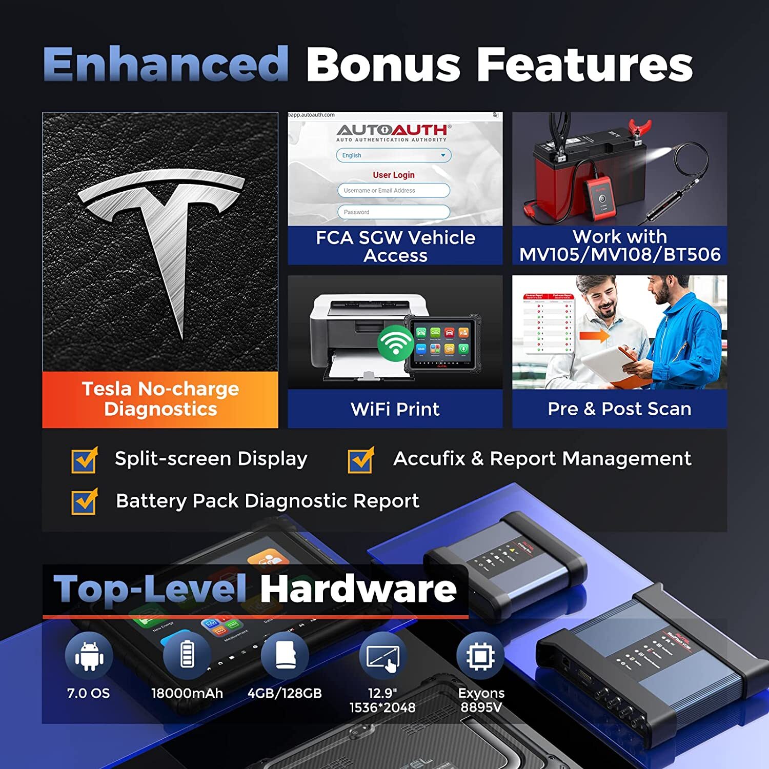 Autel MaxiSys Ultra EV Electric Intelligent Diagnostic Scanner VCMI ...