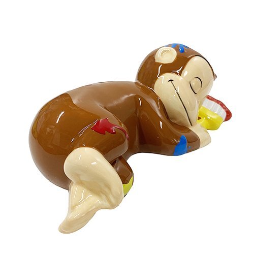 Curious George Porcelain Piggy Bank 3D Sleeping Japan | eBay