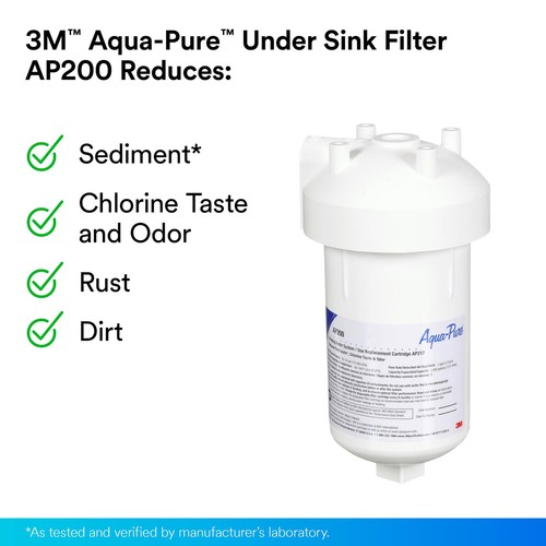 3M Under Sink Replacement Water Filter Cartridge AP217, for use in ...