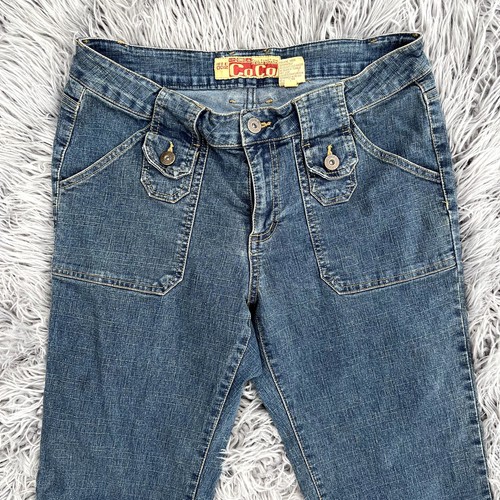 002 Coco Jeans Wear Full Function Denim Wide Leg Trouser Jeans Medium ...