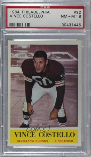 1964 Philadelphia Vince Costello #32 PSA 8 | eBay
