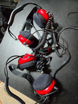 Racing Electronics Headset Racing w/ Volume Adjustment /Lot Of 2 | eBay