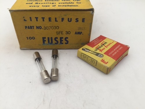 (5 pcs) 307030 Littelfuse, 30 Amp 65vac, Fast Acting Glass Fuse, (SFE4 ...