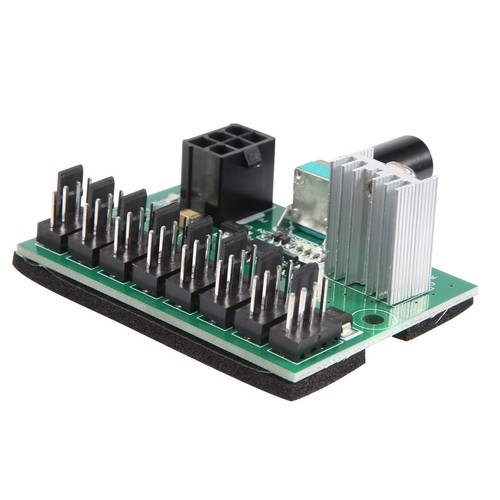 Computer Case 12V Miner Fan Cooling Speed Controller 8 Channel Fan ...