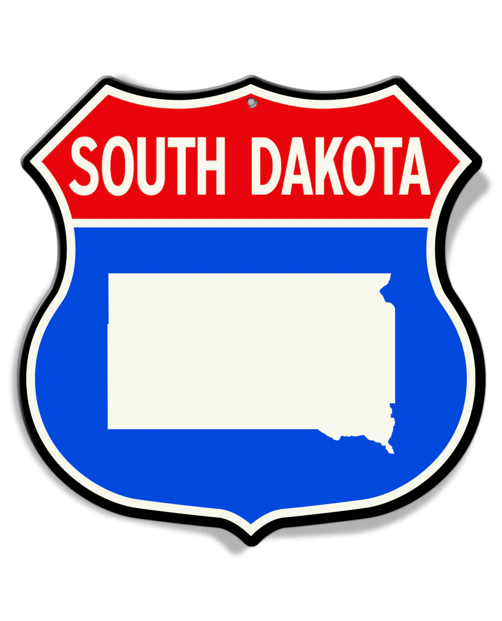 State of South Dakota Interstate - Shield Shape - Aluminum Sign - Made ...