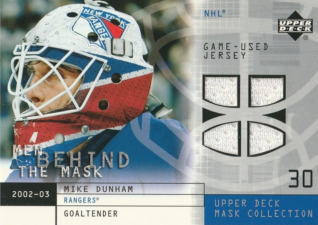 2002-03 UD Mask Collection Behind the Mask #BMDU Mike Dunham (1:60)! | eBay