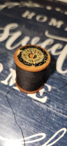 J & P COATS Thread Best Six Cord #60 Wooden Spool Vintage Black | eBay