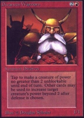 Dwarven Warriors ~ Damaged Unlimited MTG Magic UltimateMTG Red Card | eBay