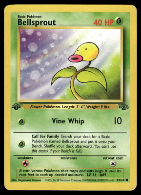 Bellsprout 49/64 1st Edition Jungle Pokemon | eBay