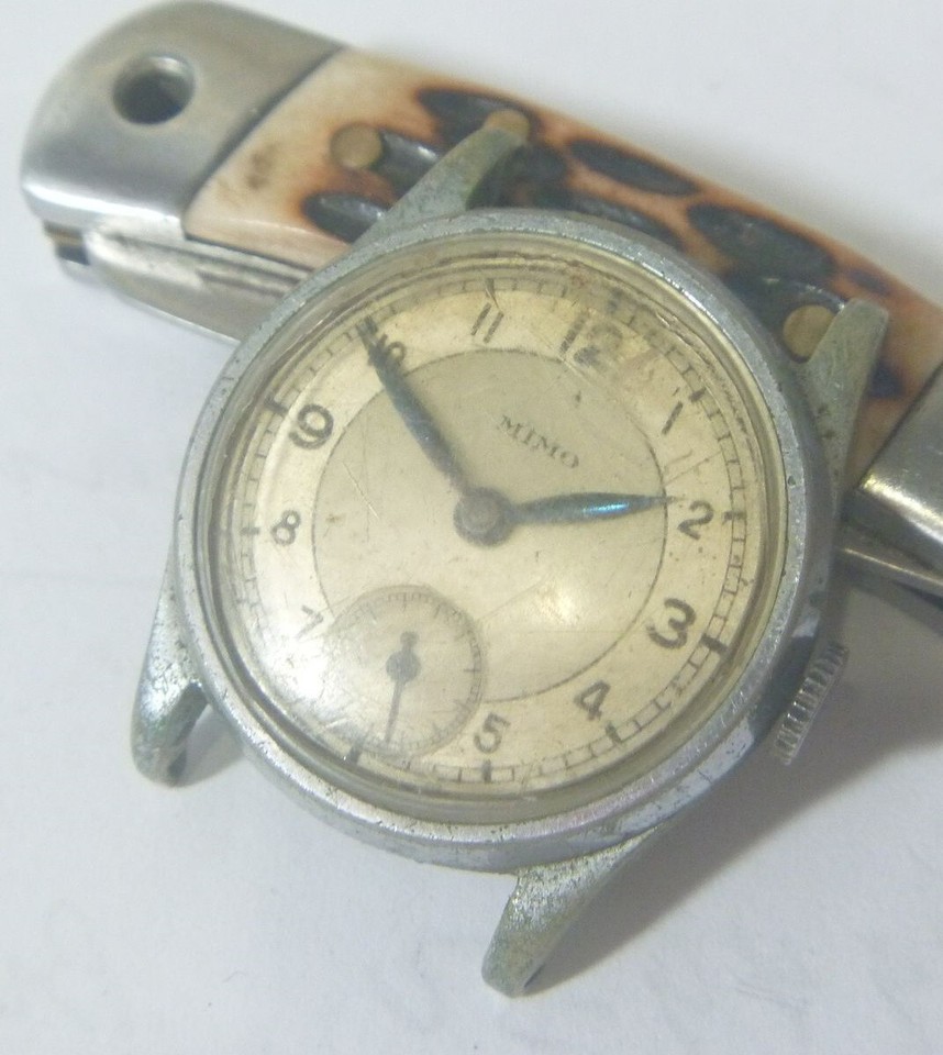 1930s Mimo Watch Co Gents Early Sporty 26mm Bezel 7J Movt Dial Hands ...