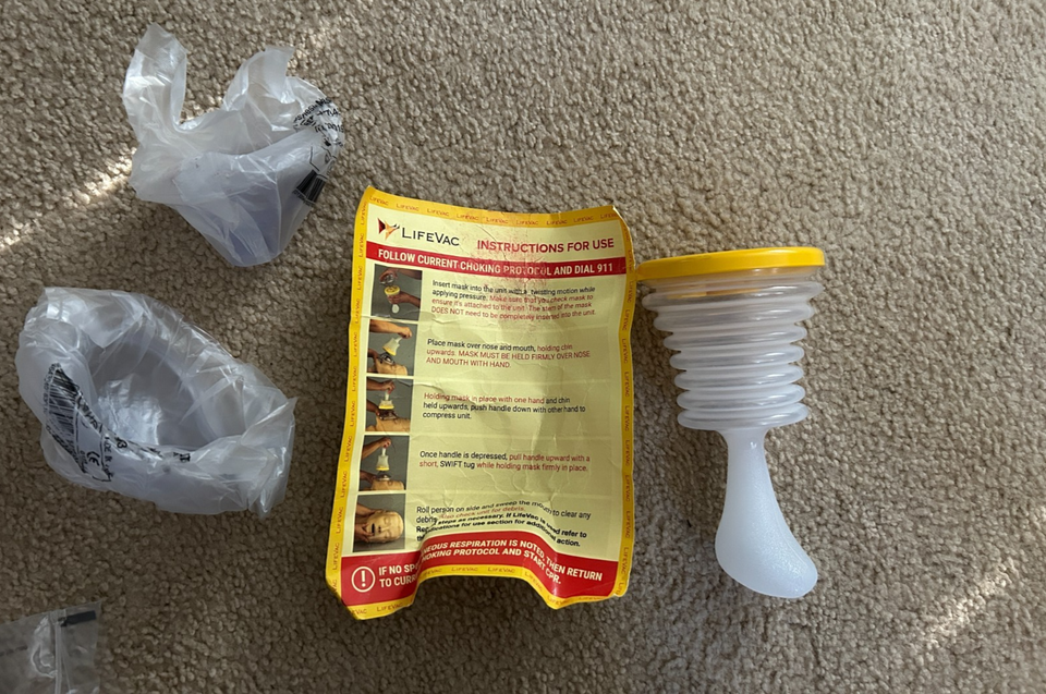 LifeVac First Aid Kits Choking Airway Rescue Device, 2022, At Home ...