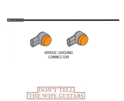 1 EMG PASSIVE HZ PICKUP BRIDGE GROUND WIRE KIT & 2 CLAMPS H1, H2, H3 ...