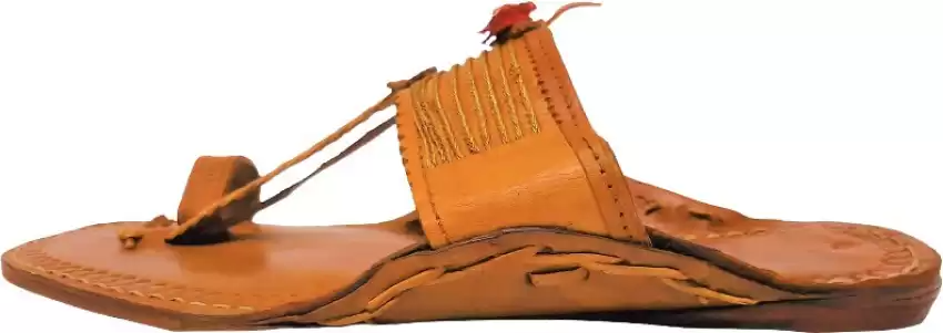 Mens Jesus sandals kolhapuri buffalo leather flat jutti KM9 chappal US ...