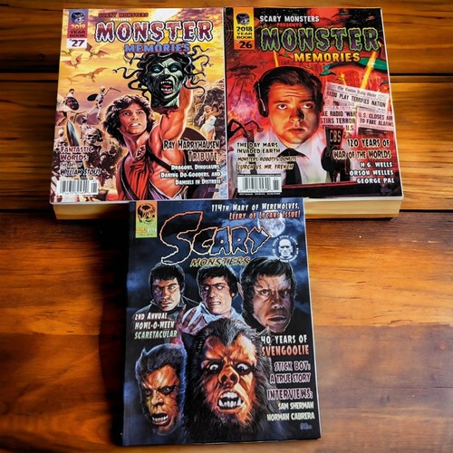 Scary Monsters Magazine Lot Of 3 Monster Memories Issue 26 27 & 114 ...