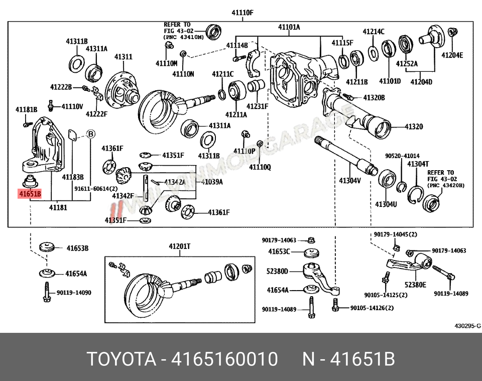 1998-2007 Toyota Land Cruiser 100 Genuine OEM Differential Mount ...