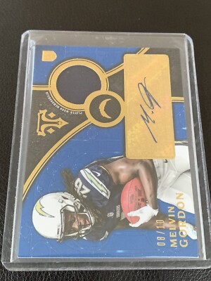 2015 Topps Triple Thread Melvin Gordon Rookie Autograph Relic 8/10 | eBay