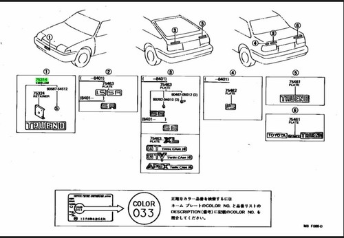 Toyota Genuine OEM AE86 83-87 Corolla Sprinter Trueno Front bumper ...