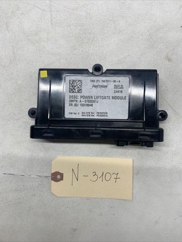 2019 Tesla Model S Power Liftgate Control Module 1007511-00-A 3107 B125 ...