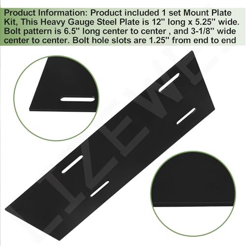 Engine Mount Plate Kit W/Bolts for Harbor Freight Predator Engine 212cc ...