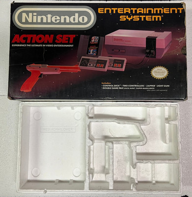 NES Action Set EMPTY Box & Bottom Styrofoam Only - Nintendo ...