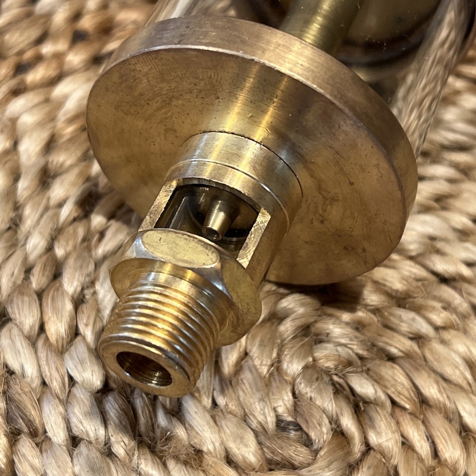 NEW Brass Gas Engine Drip Oiler 3/8” Pipe Thread Hit Miss 2-1/2” (loc ...
