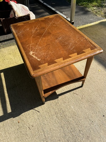 Vintage Mid Century Lane Dovetail Walnut End Table 1960's | eBay