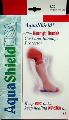 AQUASHIELD ADULT [L25] HALF LEG REUSABLE WATERTIGHT CAST & BANDAGE ...