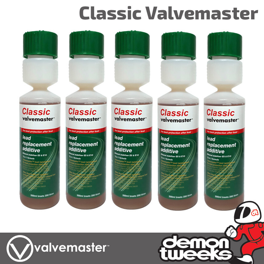 5 x 250ml Classic Valvemaster Lead Replacement Fuel Additive (Valve ...