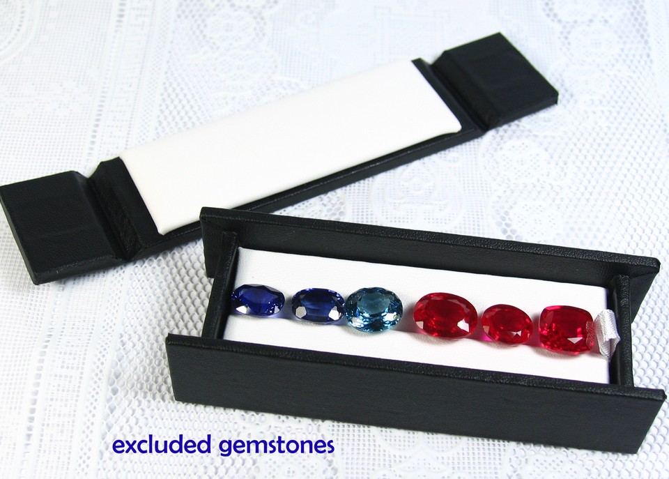 GEM CARRY TRAVEL DISPLAY BOX SHOW GEMSTONE ORGANIZER HOLDER (4.3x1.5 ...