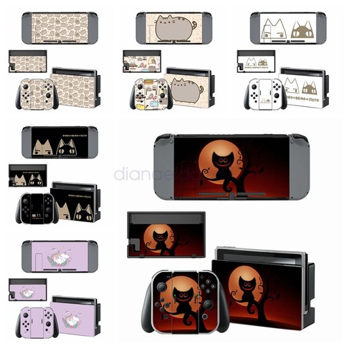 Fit Nintendo Switch Joy Con Dock Cute Cat Series Theme Decal Wrap ...