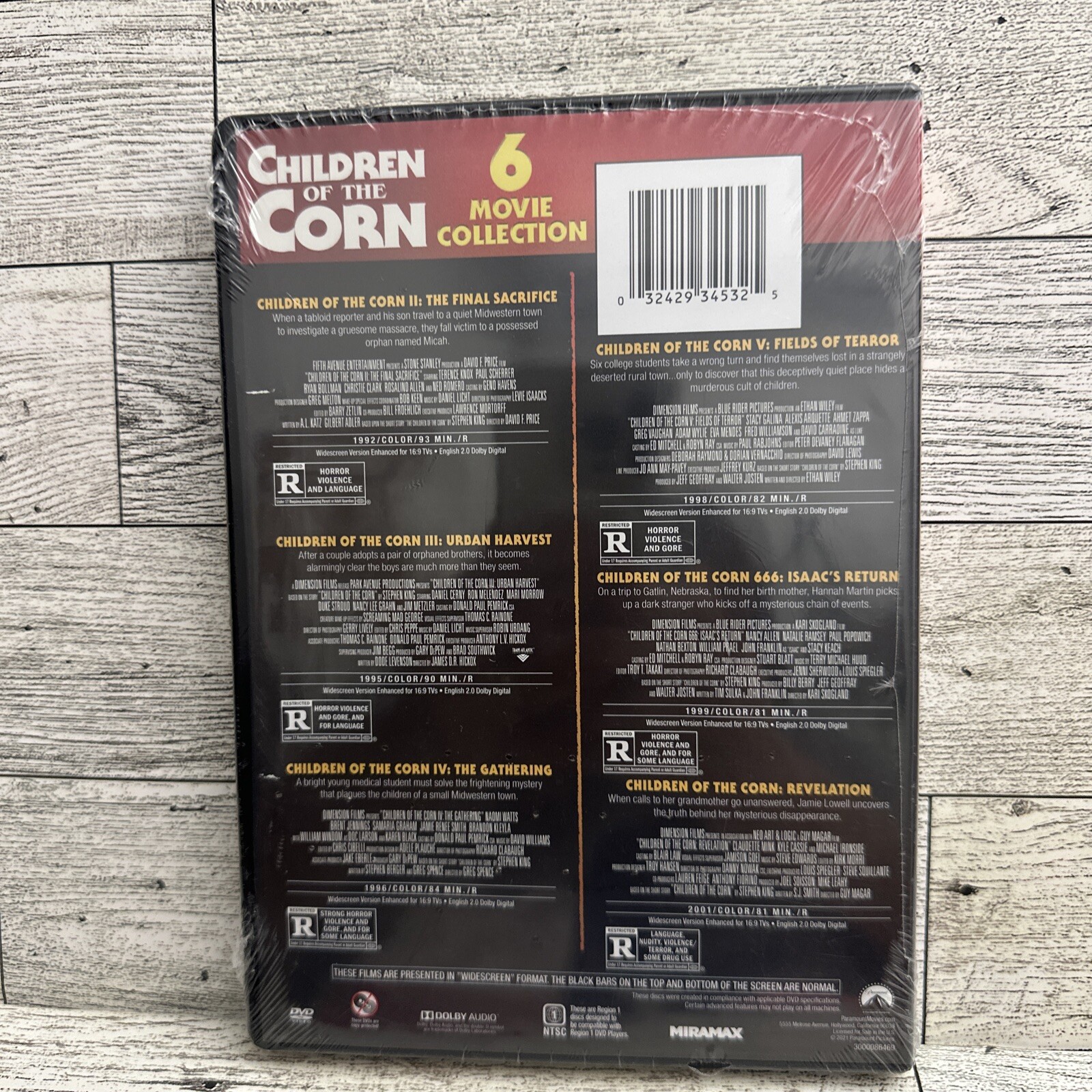 Children of the Corn: 6-Movie Collection (DVD, 2-Disc Set) BRAND NEW ...