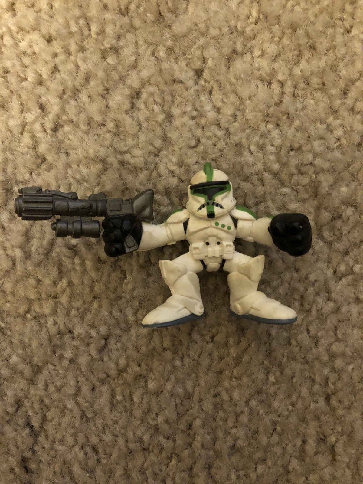 Star Wars Galactic Heroes Phase 1 Green CLONE TROOPER w/ Blaster Right ...