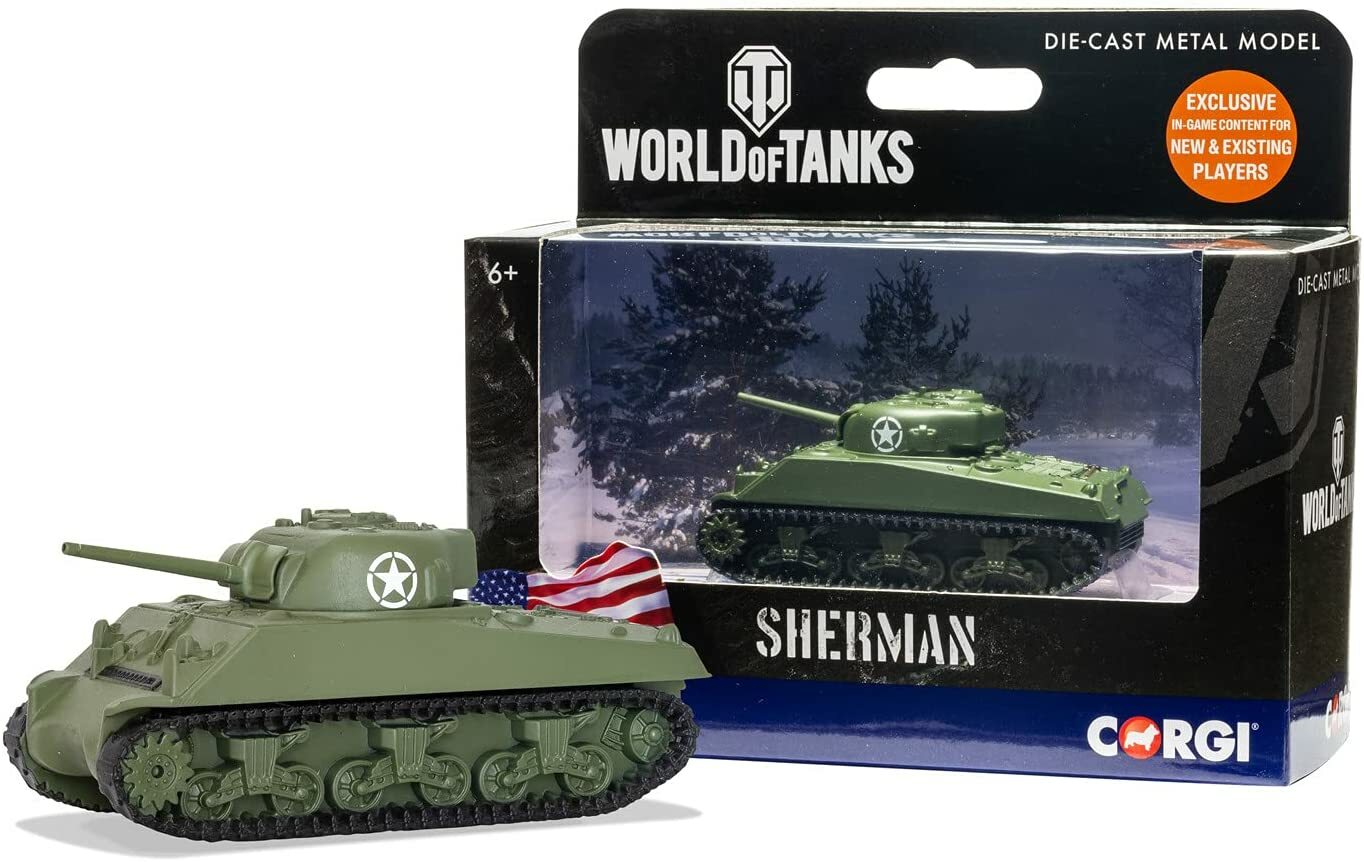 Corgi Model World of Tanks King Tiger Tank WW2 kit D-DAY WOT Sherman ...