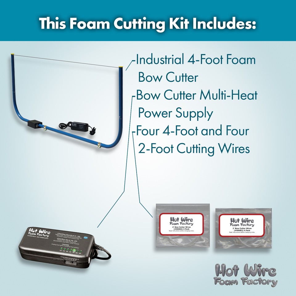 Hot Wire Foam Factory Industrial 4-Foot Foam Bow Cutter Styrofoam ...