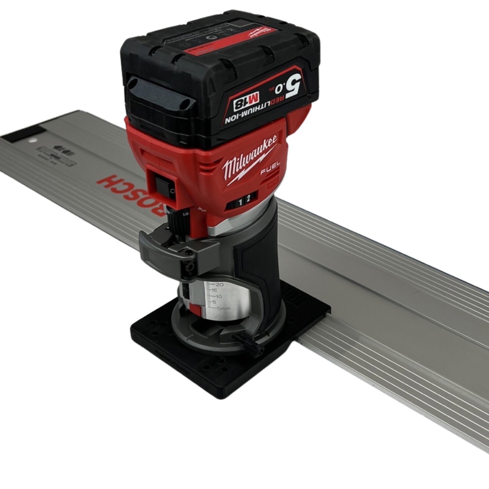 Milwaukee M18FTR-0 M18 Fuel Trim Router Guide Rail Adaptor | eBay