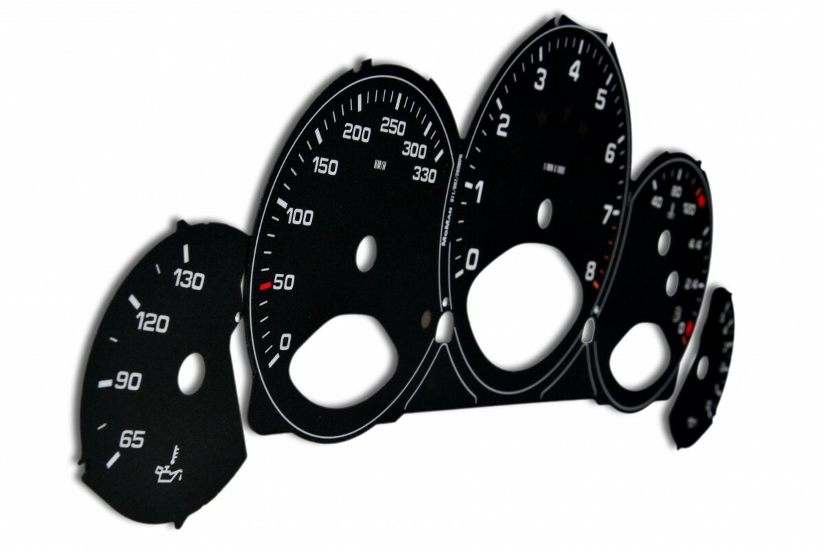 Porsche 911 - model 997 - Replacement tacho dials - converted from MPH ...