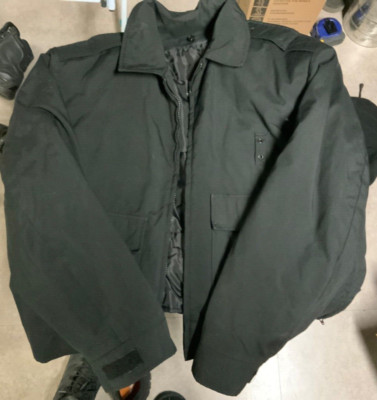ULTRA FECHHEIMER Black Removable Liner Police Duty Jacket Coat Mens 46R ...