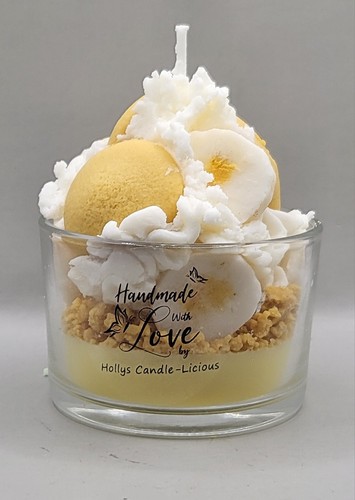 Banana Pudding Dessert Candle Handmade Soy Wax Candle 5 oz Scented ...
