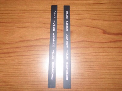 Piper Aircraft Power Lever Control Decals 582-449 | eBay
