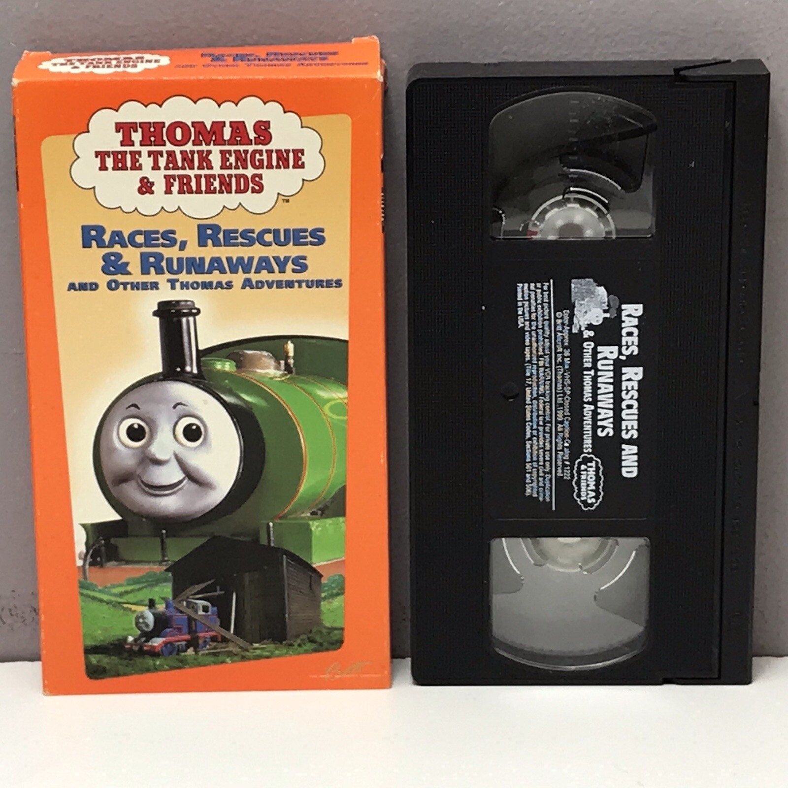 Thomas The Tank Engine Friends Races Rescues Runaways VHS Video Tape ...