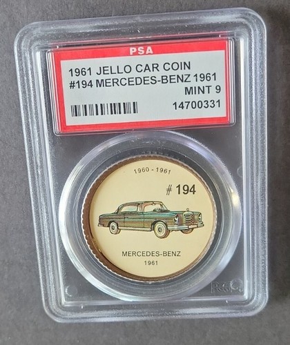 Mercedes-Benz 1961 Jello Car Coins '61 #194 PSA 9 Mint (POP 1 NONE ...