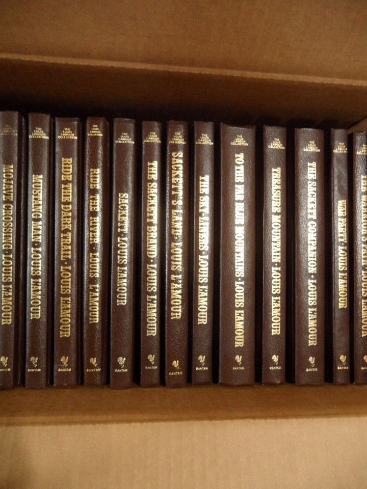 Louis L'Amour Collection Leatherette SACKETT?S Complete 20 Volume Set ...