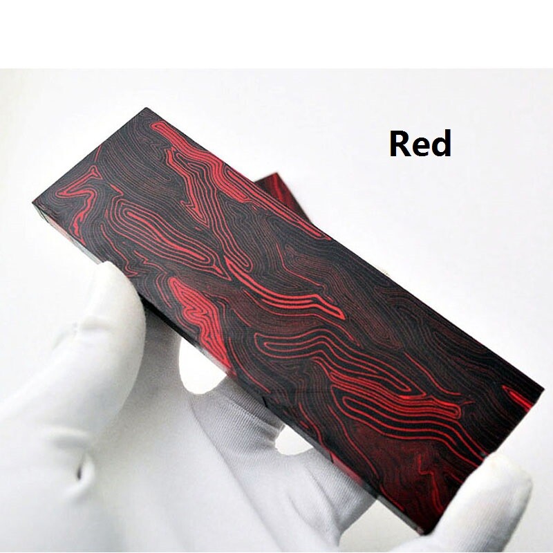 2pcs Damascus Pattern G10 Knife Scale Slab Handle Sword Making Supplies ...