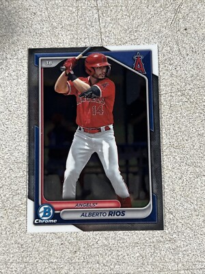 2024 BOWMAN PROSPECT CHROME LOS ANGELES ANGELS - ALBERTO RIOS #BCP-98 ...