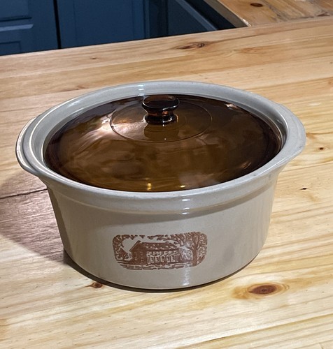 Amana Radarange Western Stoneware Crock Country Cooker w Lid Made in ...