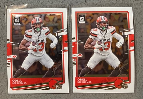 2x Lot 2020 Panini Donruss Optic Football NFL #28 Odell Beckham Jr ...