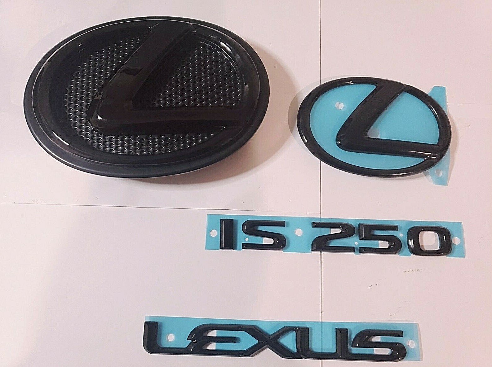 FITS LEXUS IS250 COMPLETE EMBLEM KIT BLACK PEARL LUXURY 2014 2015 2016 ...