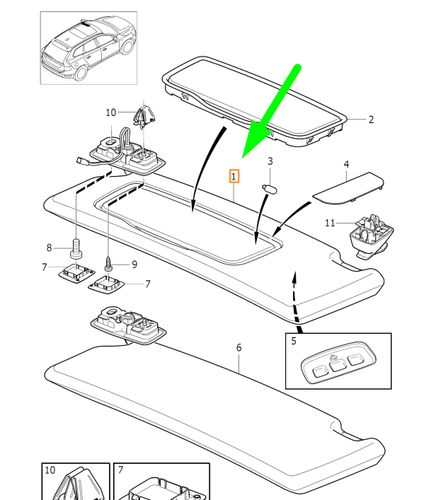 VOLVO XC60 MK1 Linke Seite Sonnenblende LHD 39824065 NEU ORIGINAL | eBay