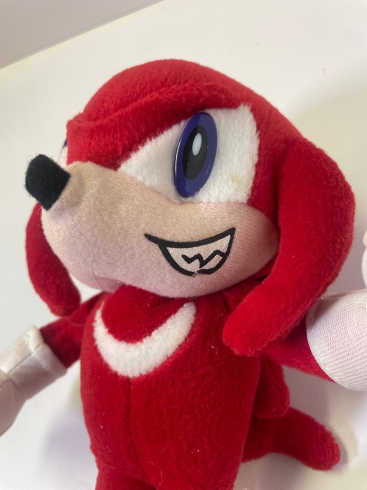 Sonic the Hedgehog Sonic X Knuckles the Echidna Toy Network Plush SEGA ...